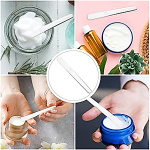 Metal Cosmetic Facial Cream Spoon Face Cream Scoop Makeup Pick Spoons Spatulas Cream Spoon Facial Mud Facial Mask Applicator Remover Scraper Pack Body Skin Care Spatula Set 1pc