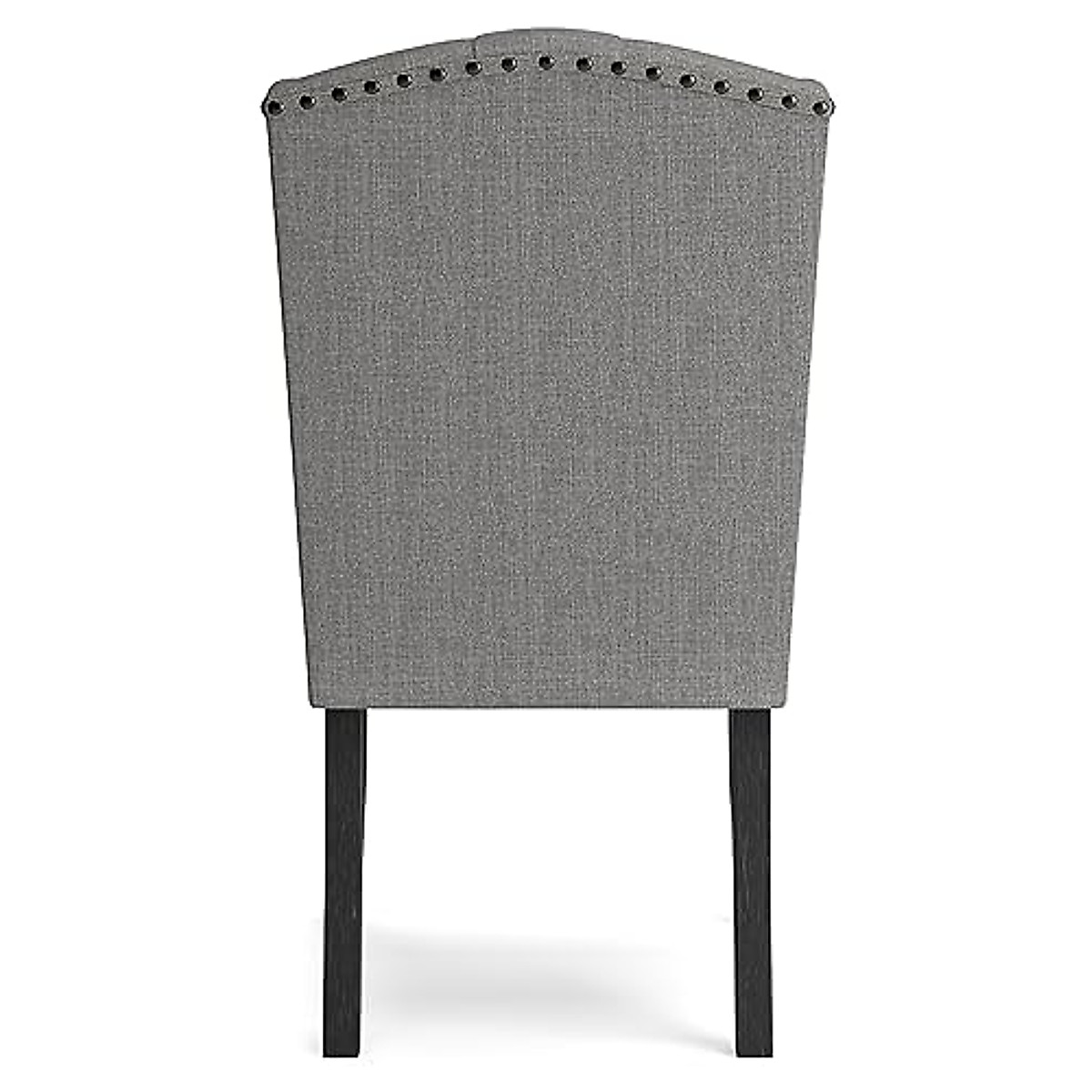 Signature Design by Ashley Jeanette Modern Tufted Dining Upholstered Side Chair, Set of 2, Gray