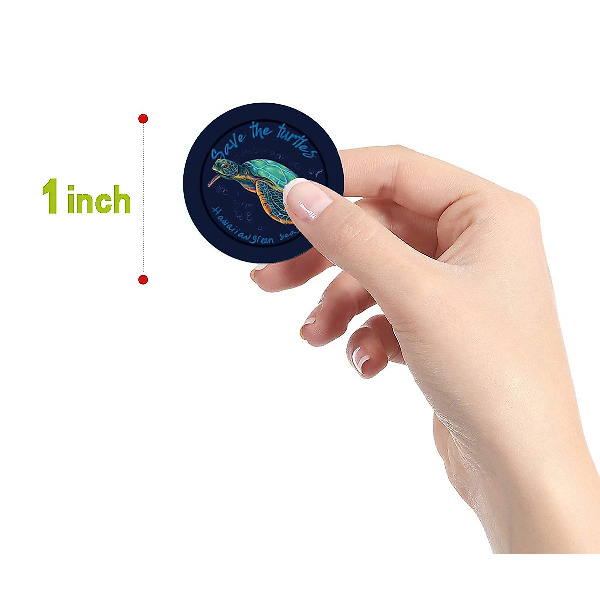 Sea Turtle Stickers (500 PCS), 8 Sea Animal Graphic Cartoon Decal Rolls Self-Adhesive Seals for Kids Girls Boys Teens for Birthday Party Decoration for Water Bottle Laptop Scrapbook Card Envelope