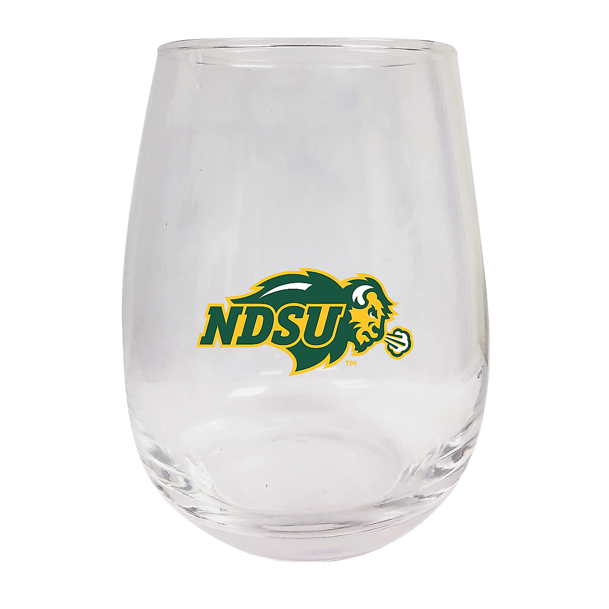 North Dakota State Bison 9 oz Stemless Wine Glass Officially Licensed Collegiate Product