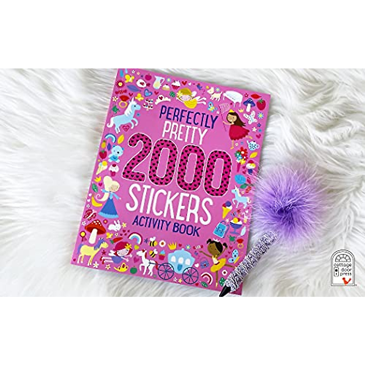 Totally Awesome 2000 Stickers: Perfectly Pretty Princess Activity and Sticker Book for Kids Ages 3-7 (Puzzles, Mazes, Coloring, Dot-to-Dot, And More!)