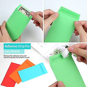 Cash Envelopes 120 Pack 3.2x6.6inch, Money Envelopes for Cash, Key Envelopes for Coins, Checks, Gift Cards & Tickets