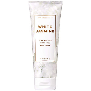 Bath and Body Works White Jasmine Ultra Shea Body Cream 8 Ounce (2019 Limited Edition)
