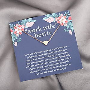Lywjyb Birdgot Coworker Gift Best Work Wife Ever Gift Coworker Leaving Gift (work wife bestie ne RG)
