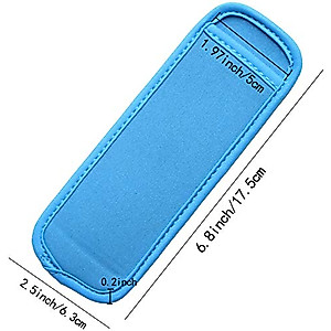 24 Pack Reusable Popsicle Bags Ice Pop Sleeves Antifreezing Sleeves,8 Colors