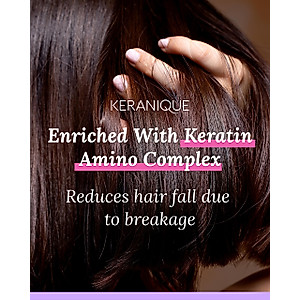 Keranique Color Treated Shampoo and Conditioner Set with Hair Thickening Spray - Keratin Enriched Color Boost Set w/Shampoo & Conditioner and Lift & Repair Spray for Women w/Fine, Thin, Colored Hair