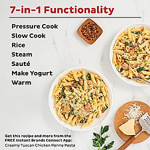 Instant Pot Duo 7-in-1 Electric Pressure Cooker, Slow Cooker, Rice Cooker, Steamer, Sauté, Yogurt Maker, Warmer & Sterilizer, Includes App With Over 800 Recipes, Stainless Steel, 3 Quart