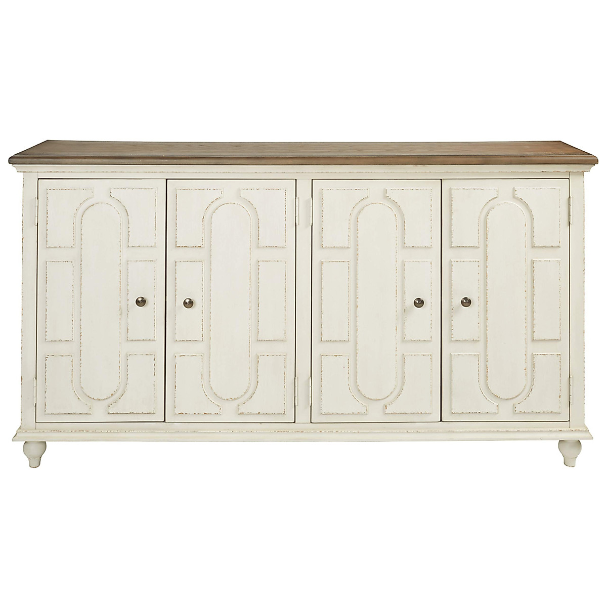 Signature Design by Ashley Roranville French Country Accent Cabinet or Server, White