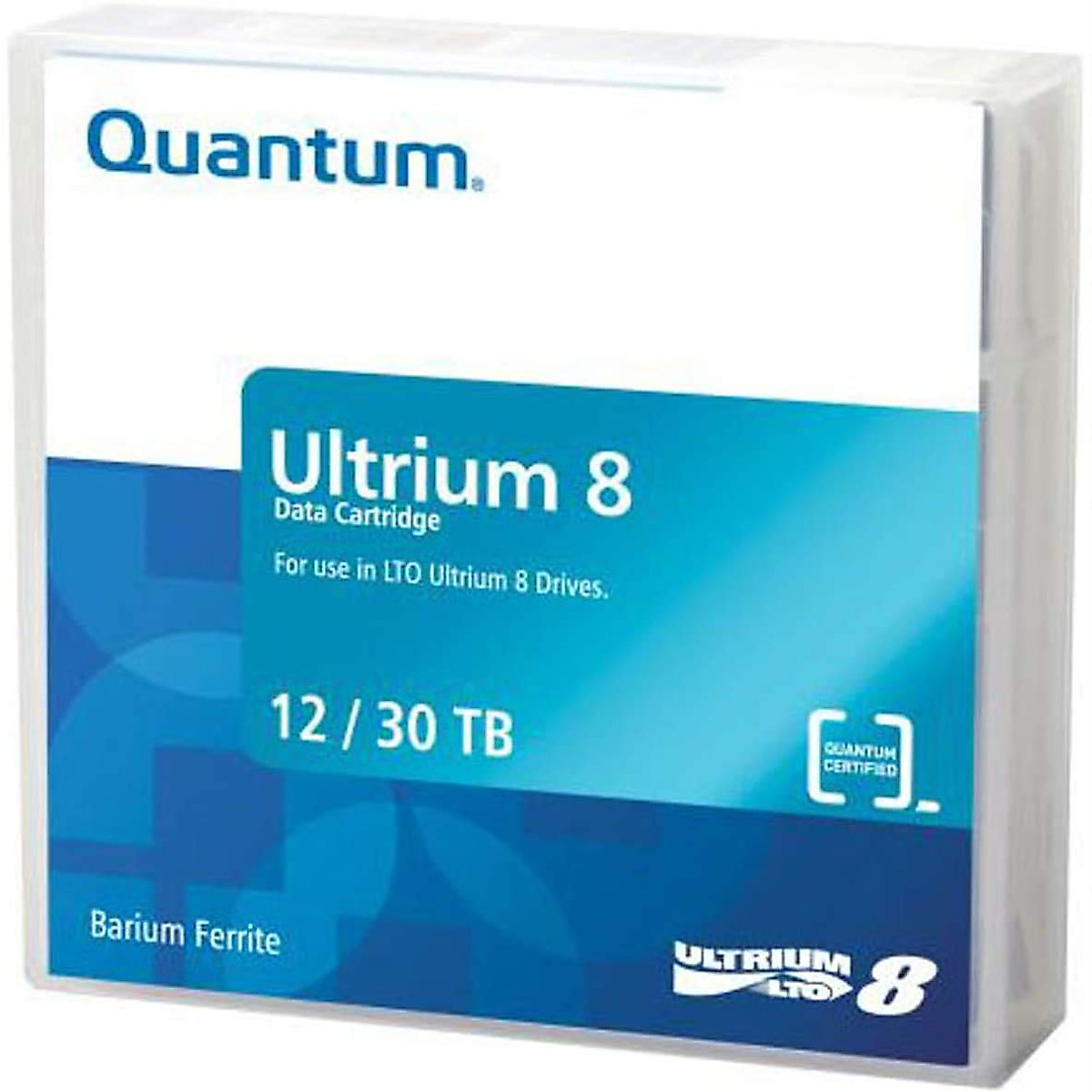 Quantum LTO Ultrium 8-12 TB / 30 TB - Barcode Labeled - Brick red