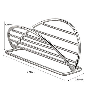 YellRin Taco Holder Stainless Steel Taco Holders Stands Set of 4 Racks Holds Soft or Hard Shell Tacos - for Burritos and Tortillas Holder