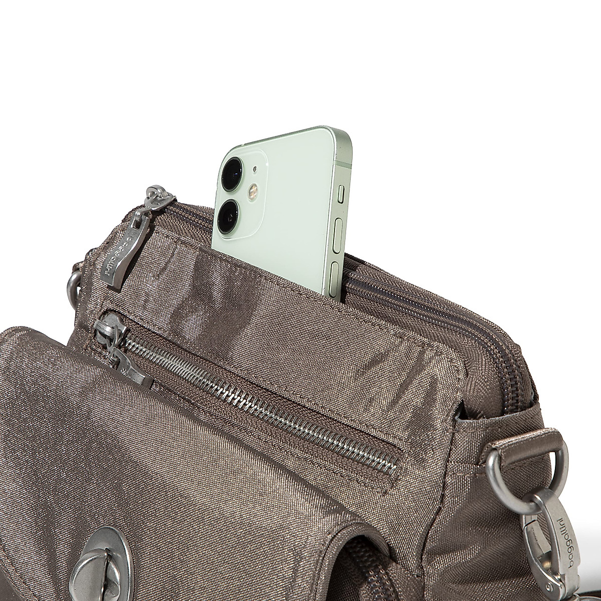 Baggallini Women's Calais Crossbody Bag, Portbello Shimmer