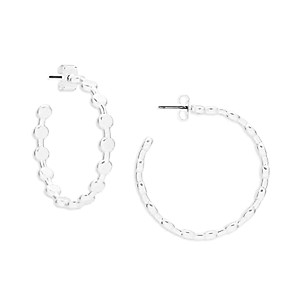 Lucky Brand Circle Detail Hoop Earrings