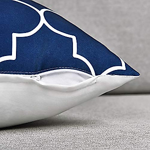 Fascidorm Throw Pillow Covers Modern Decorative Throw Pillow Case Cushion Case for Room Bedroom Room Sofa Chair Car, Blue, 20 x 20 Inch
