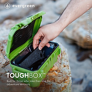Evergreen 58 Waterproof Dry Box Protective Case - Travel Safe/Mil Spec/USA Made - for Cameras, Lenses, Phones, Pistols, First Aid, Boating, Water Sports, Tacklebox, Ammo Can, Deck Boxes (Orange)