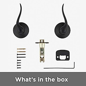 Kwikset ECR54BCP0HOLE SatNI Tustin Pass Lever