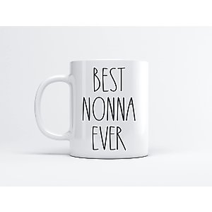 Best Nonna Ever Coffee Mug - Gifts for Christmas - Nonna Birthday Gifts Coffee Mug - Father's Day/Mother's Day - Family Coffee Mug For Birthday Present For The Best Nonna Ever Mug 11oz