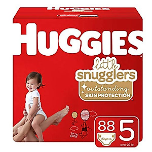 Huggies Little Snugglers Baby Diapers, Size Newborn, 128 Count
