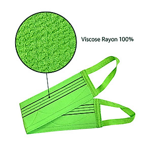 SPORONG x (3 pcs) Long Exfoliating Back Washcloth Bath Wash Towel Korean Italy Towel