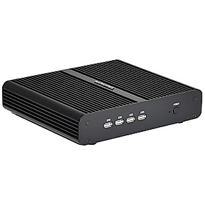 KINGDEL NC860 Fanless Mini Computer, Mini Gaming PC with i7 11th Gen. CPU, 16GB DDR4 RAM, 512GB NVMe SSD, 4K: 4096x2304, HD, DP, Gigabit Ethernet, W-11 Pro