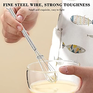 NileHome Stainless Steel Whisk Set 8" 10" 12" Kitchen Whisk Balloon Whisk Kitchen Wisk Wire Whisks for Cooking, Whisking, Blending, Beating, Stirring-4 Pack