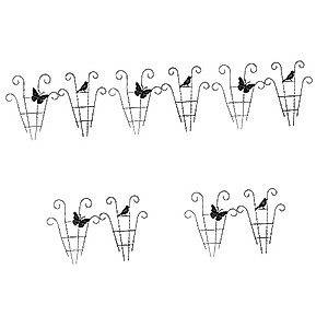 Yardwe 10 Pcs Vegetable Plants Flower Plant Flower Support Vegetable Plant Cage Plant Trellis for Climbing Potted Plant Support Trellis for Potted Plants Outdoor Potted Plant Trellis Rose