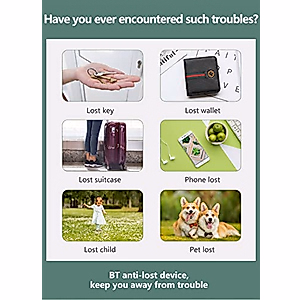 [4 Pack] Item Tracker Bluetooth Tracker Key Finder Item Locator for Kid Pet Keys Wallet All Your Things