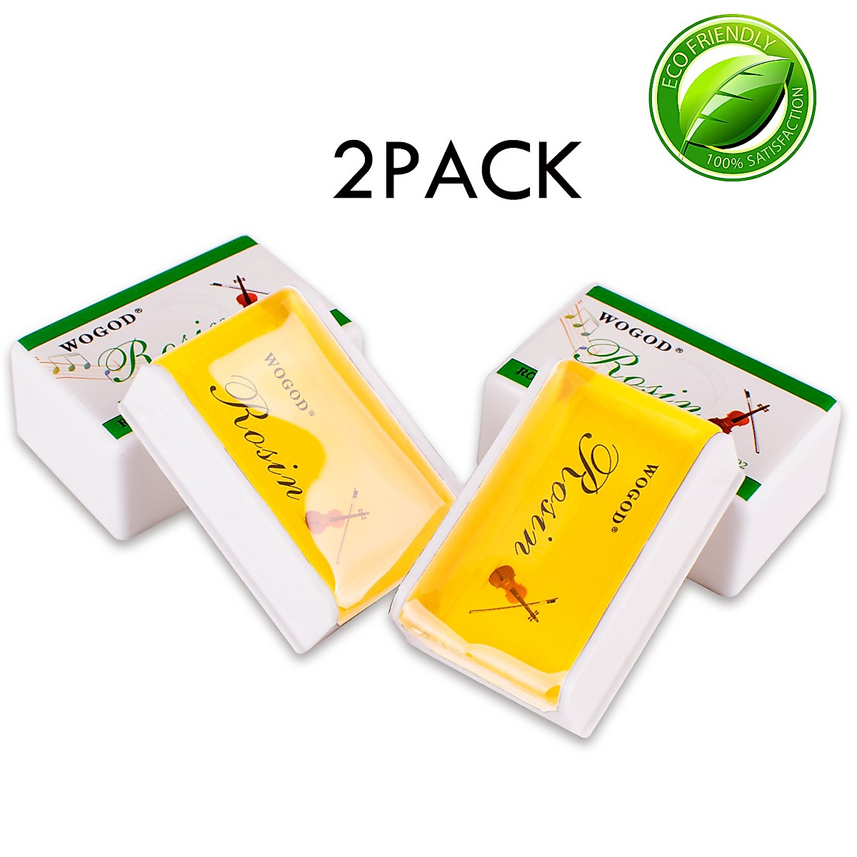 Rosin Violin Rosin Light Low Dust Rosin 2 Pack for Bows for Violin Viola and Cello