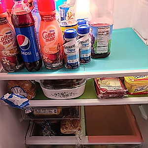 3 Rolls Refrigerator Liners 17.71*59inch, Washable Fridge Mats Shelf Liners Waterproof Fridge Pads Drawer Table Mats Refrigerator Mats for Shelves