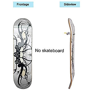 YYST Skateboard Floating Deck Display Skateboard Floating Wall Mount Long Board Wall Hanger- Patent Pending - Type A (2)
