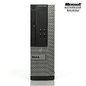 Dell Optiplex 3020 SFF High Performance Desktop Computer - Intel Core i7 4th Gen 3.4 GHz, 8GB DDR3 SDRAM, 1TB SSD, DVD-ROM Drive, Keyboard, Mouse, WiFi, Windows 10 Home(Renewed)