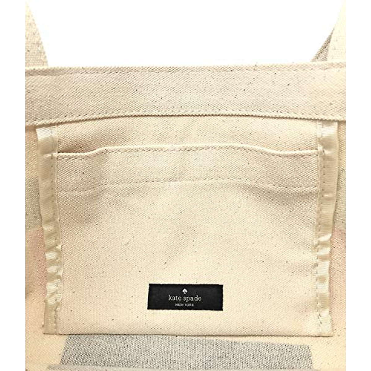 Kate Spade New York Canvas Book Tote with Interior Pocket, Stack of Classics