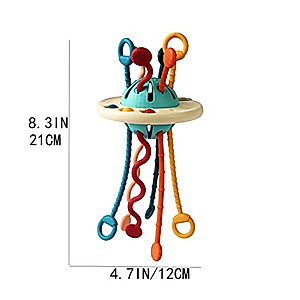 ReeRaa Montessori Toys, Baby Toys 6 to 12 Months, Baby Sensory Toys, Baby Travel Toys, Baby Stress Relief Toys fine Motor Skills Toys 18m + Gifts (Blue)