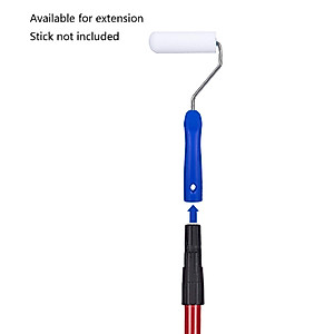 Mister Rui Paint Roller, Foam Paint Roller 4 Inch High Density, Sponge Refills with Roller Frame, Pack of 3, Small Paint Roller Set for Home Painting and DIY Projects