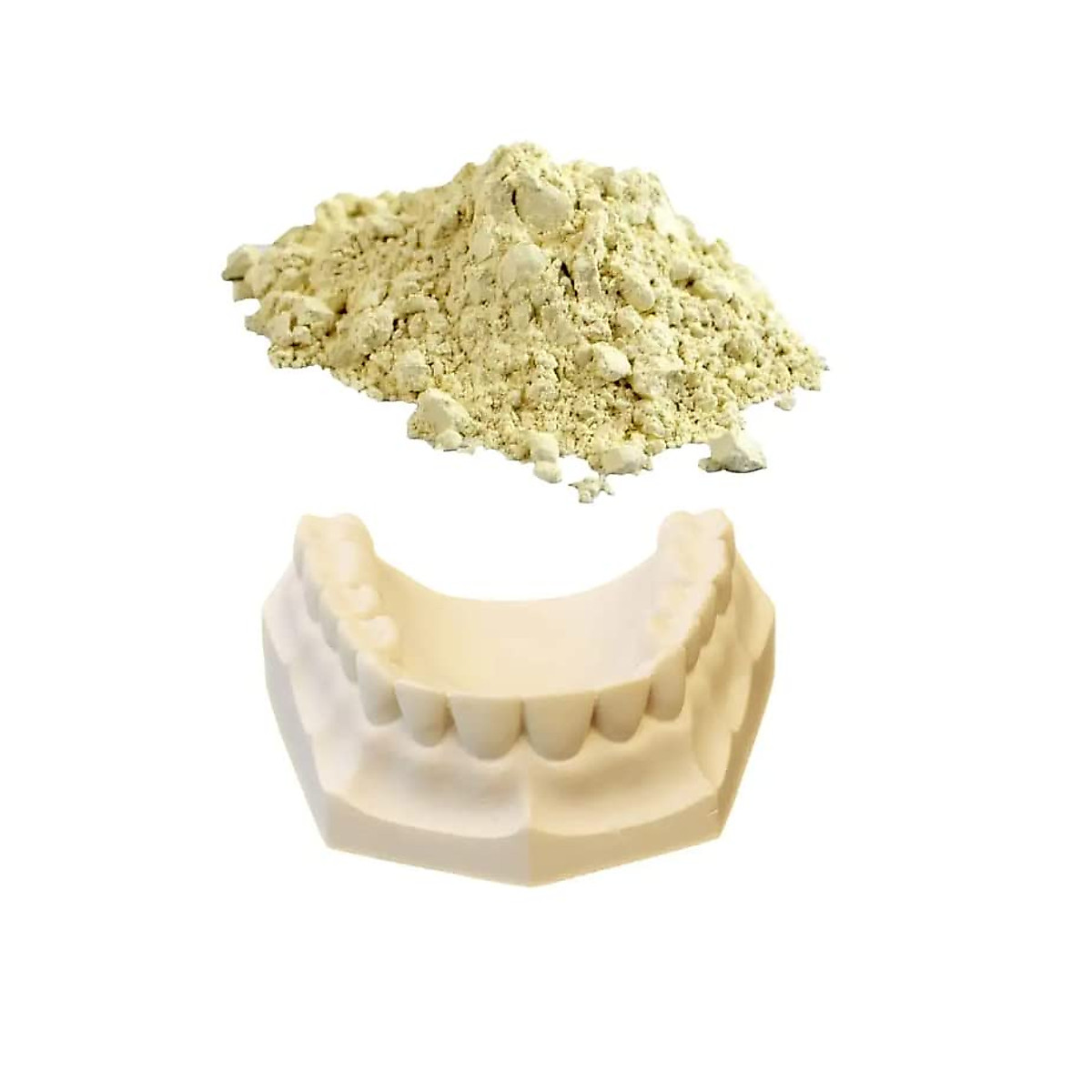 5 lb - Dental Yellow Buff Stone - Gypsum Type III - All Purpose Compound - Model Stones - Used in Dental Lab & Offices ** Includes Scoop **