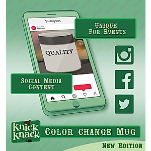 Knick Knack Gifts #crepe - 11oz Colored Handle and Rim Coffee Mug, Black