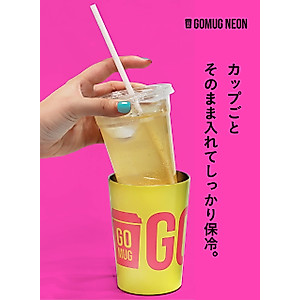 CB Japan GOMUG NEON Tumbler, Convenience Store, Coffee Cup, Neon Yellow, 15.2 fl oz (460 ml), Stainless Steel, Vacuum, Insulated