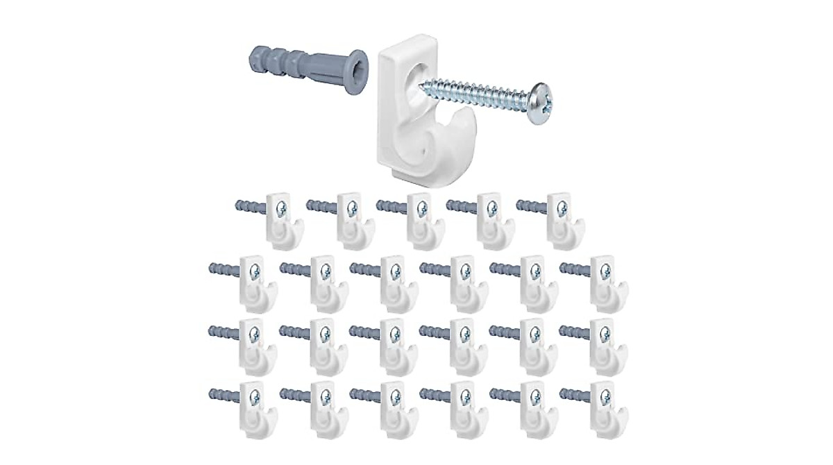 24 PCS Wire Shelf Loop Clips for Easy Installation