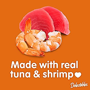 Hartz Delectables Soft Pate Tuna & Shrimp Cat Treats, 12 Pack