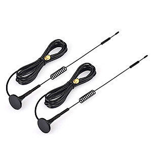 Bingfu 4G LTE 7dBi Magnetic Base MIMO SMA Male Antenna (2-Pack) Compatible with 4G LTE Wireless CPE Router Hotspot Cellular Gateway Industrial IoT Router
