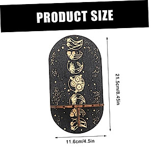 Amosfun 4 pcs Oil Supplies Bed Divination Wiccan Decorative Mount Room Decoration Phrase for Stone Crystals Stones Altar Phase Organizer Gems Wall Delicate Rustic Living Shelf Shelves