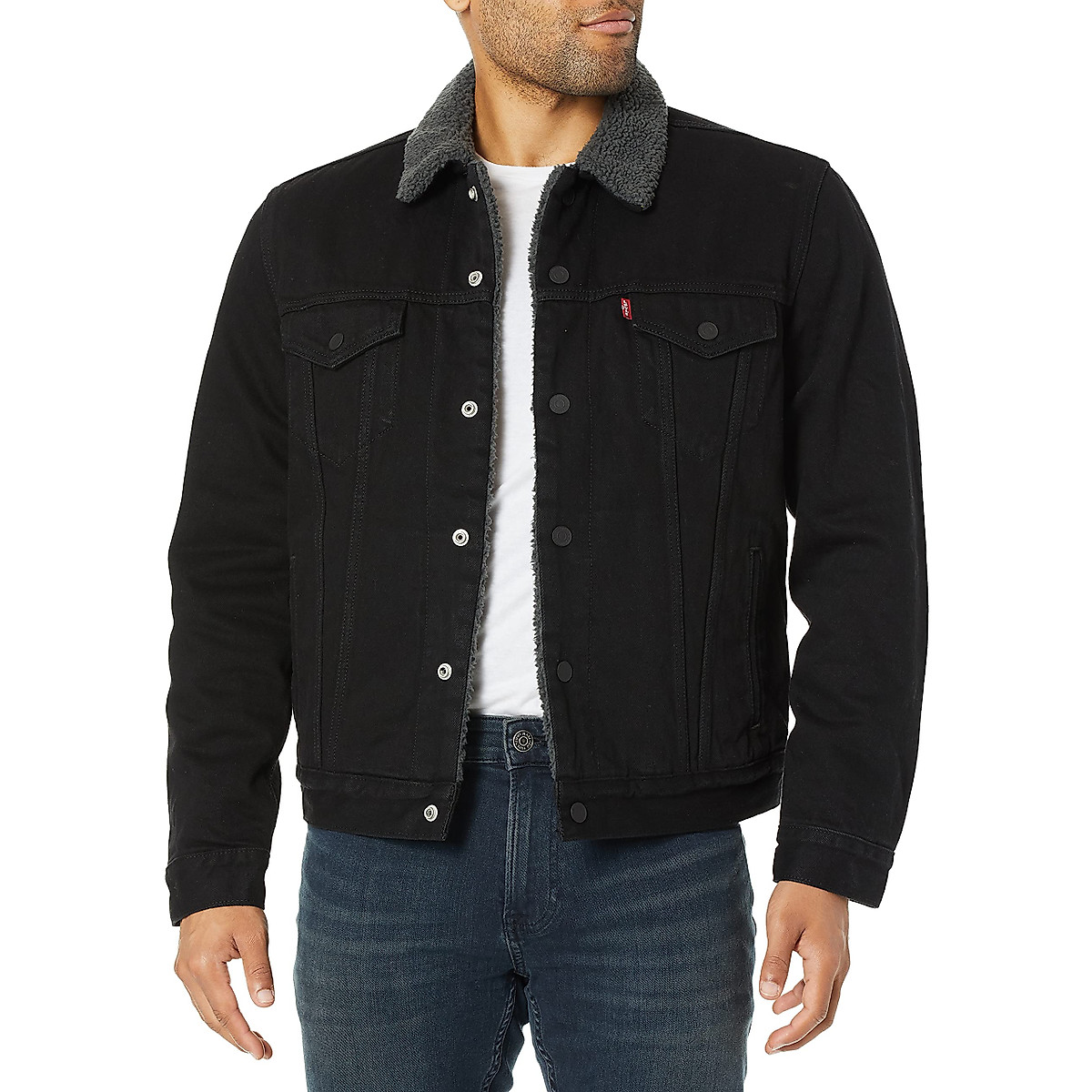 Levi's Men's Sherpa Trucker Jacket (Also Available in Big & Tall), Duvall, M