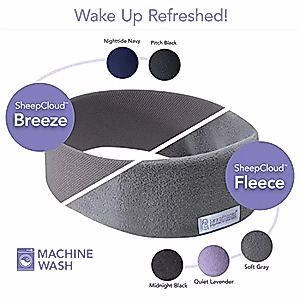 SleepPhones Effortless V8 Sleep Headphones by AcousticSheep | 24-hour Battery | Original Comfortable Bluetooth Headphones with Wireless Induction Charging (Medium, Nighttide Navy Breeze, US Wall Plug)