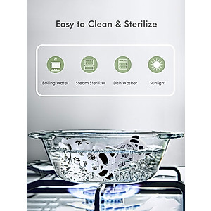 Giftty Baby Teething Mitten Panda Teether Mitt Chewing Glove Infant Toy Teething Glove Baby Chew Mitt with Finger Toothbrush BPA-Free for Baby Boys Girls - 1 Pair + 1 Toothbrush