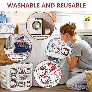 NGCJZF Kawaii Kitty Canvas Tote Bag Kitty's Large Reusable Grocery Bag/Shopping Bag/Lunch Bag/Gym Bag for Women Cute Aesthetic