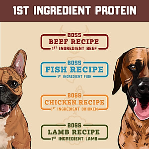 Boss Dog Complete & Balanced Freeze Dried Raw Diet for Dogs, Lamb Recipe, 12 oz Bag (Bag of 2)