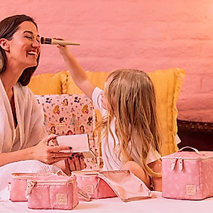 Petunia Pickle Bottom Inter-Mix 4-Piece Packing Cube Set | Portable Organization | Perfect Baby Caddy to Keep Everything Organized in Diaper Bag, Stroller or Nursery - Disney Princess