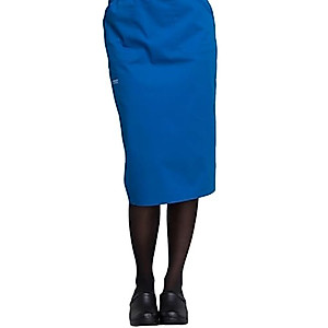 Scrubs Uniform Skirt Workwear Professionals, Rib-Knit Waist, Soft Stretch WW510, XS, Royal