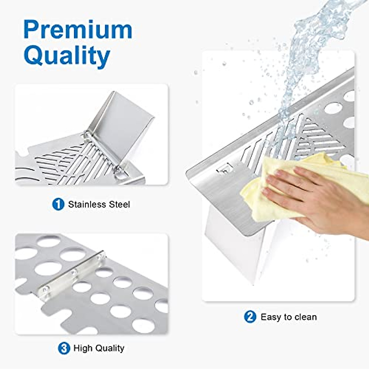 Utheer Griddle Warming Rack for Blackstone 28 Inch with/Without Hood & Lid, Grill Warming Rack for Blackstone Airfryer 1962 and More 28" Flat Top Griddle, Chicken Leg Rack, Pepper Holder Accessories