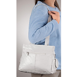 White Leather Handbag One Size Fits All