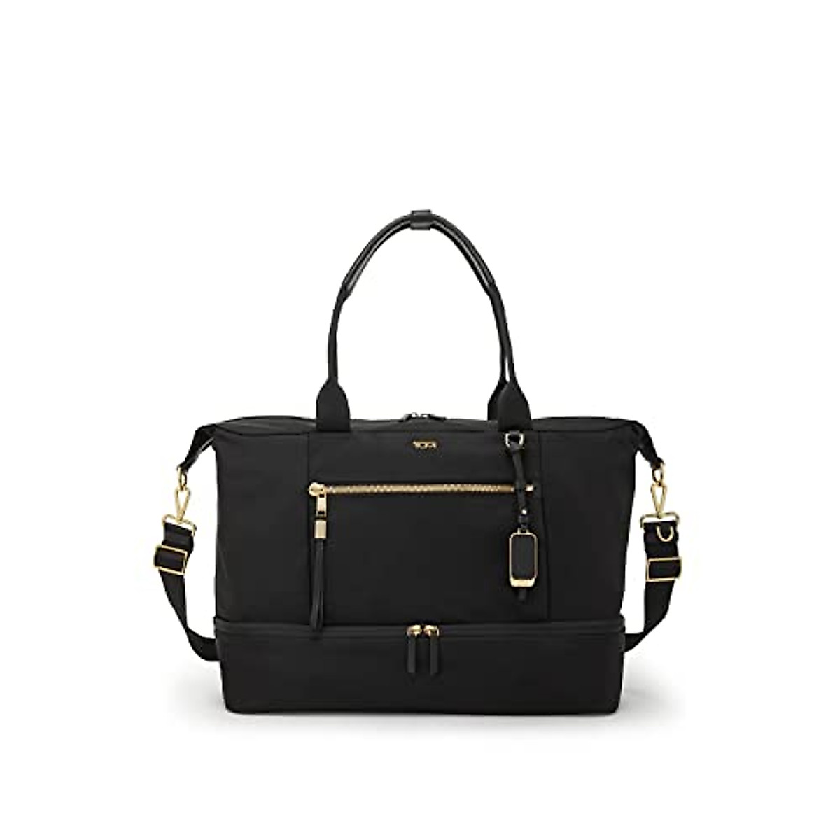 TUMI Voyageur Contine Weekender - Weekender Bag for Travel, Business - Travel Weekender for Women & Men - Black & Gold